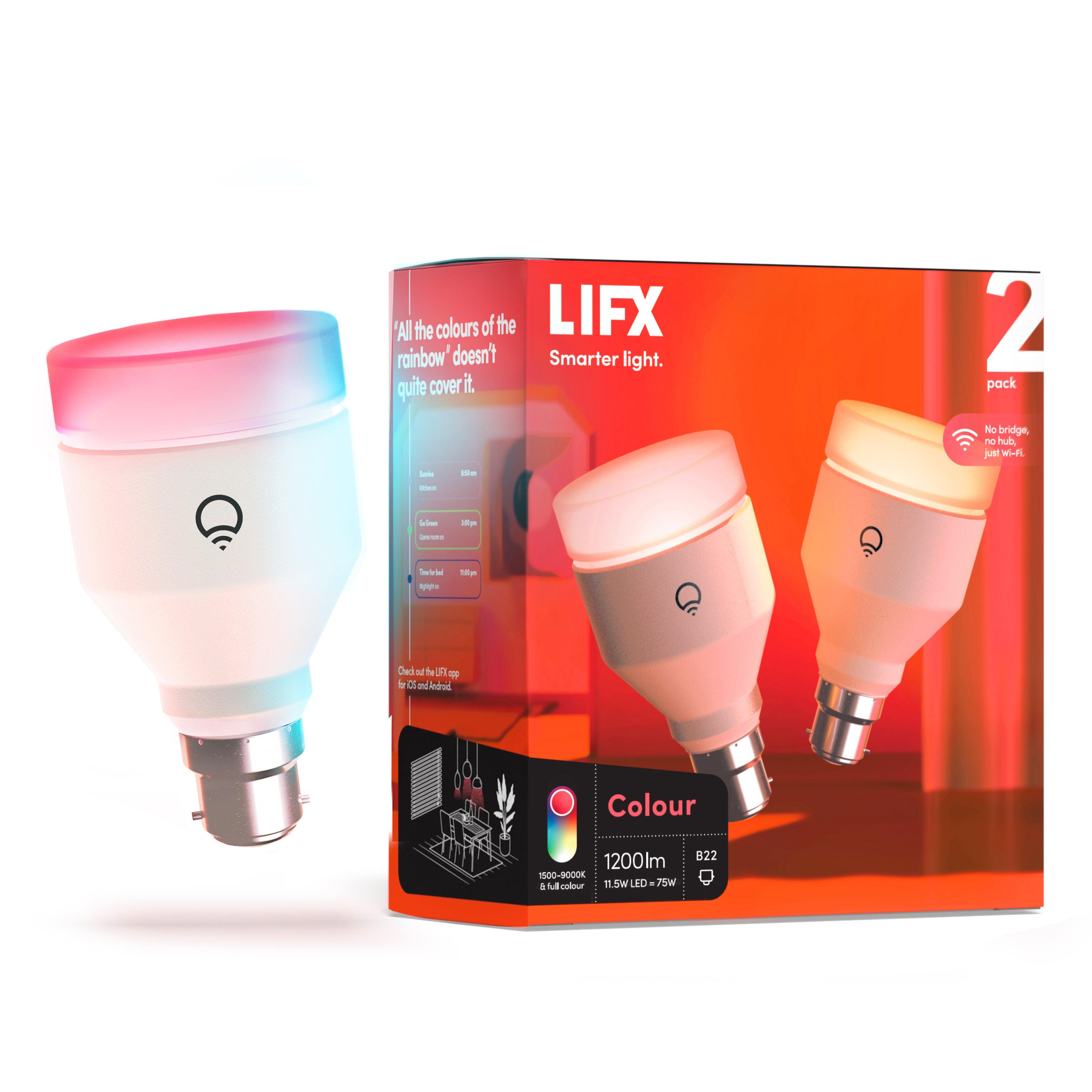 LIFX Colour 1200lm A60 2-Pack Hard Bundle – Clear Deals